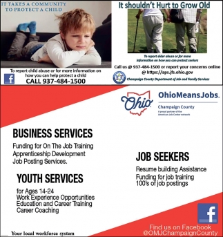 Job Seekers, Ohio Means Jobs Champaign County, Urbana, OH